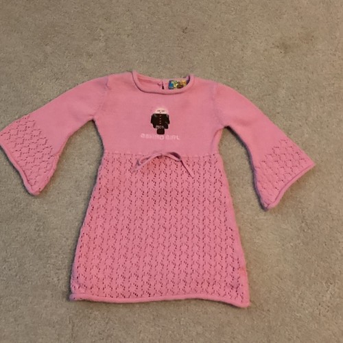 OINK BABY INFANT SWEATER KNIT DRESS, 9 MONTH, PINK, ESKIMO GIRL, WARM ...