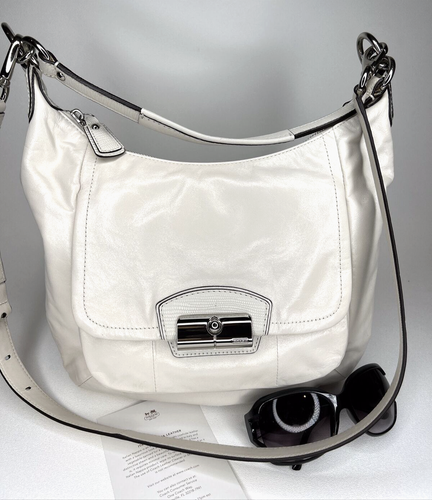 *NTD COACH Kristen Italian Nappa Leather Crossbody Shoulder Bag Creamy ...