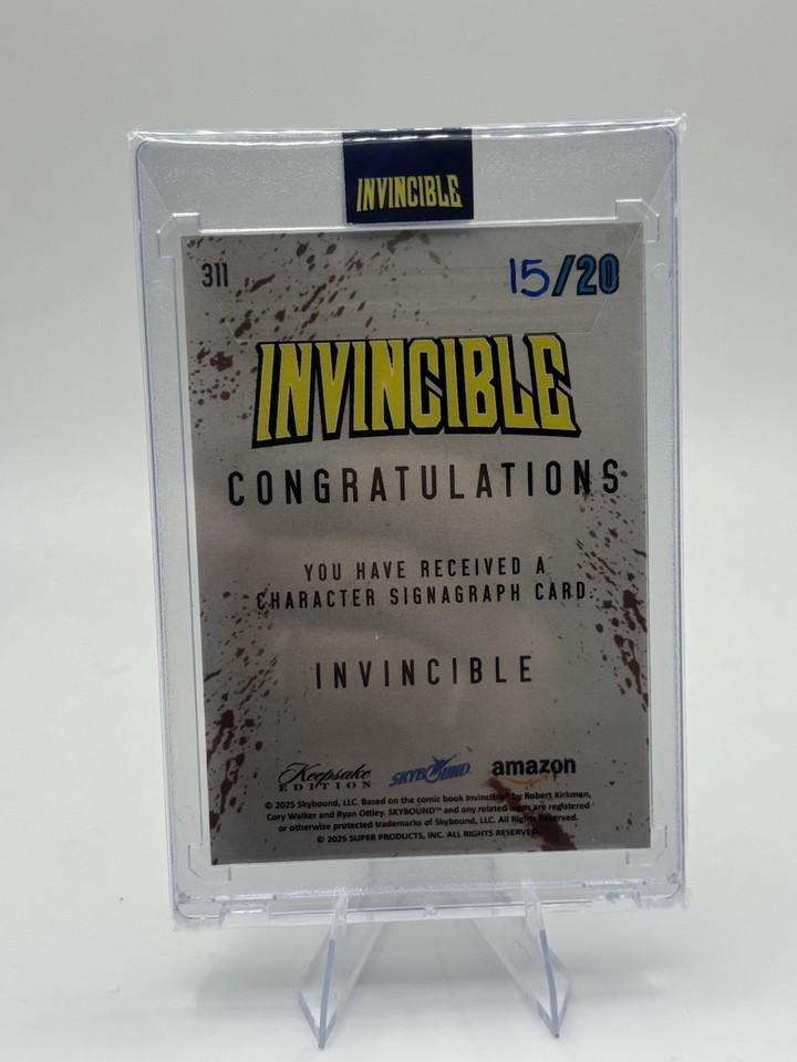 Invincible Mark Grayson Laser Signagraph /20 Keepsake Edition SSP | eBay