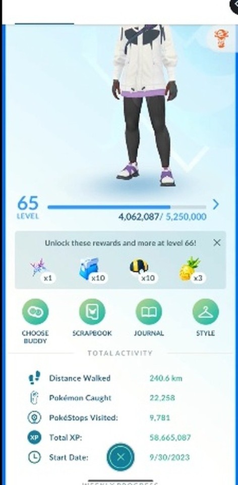 Pokémon Go Acc Level 65 +58 Shiny +4.6m Stardust - Female | eBay