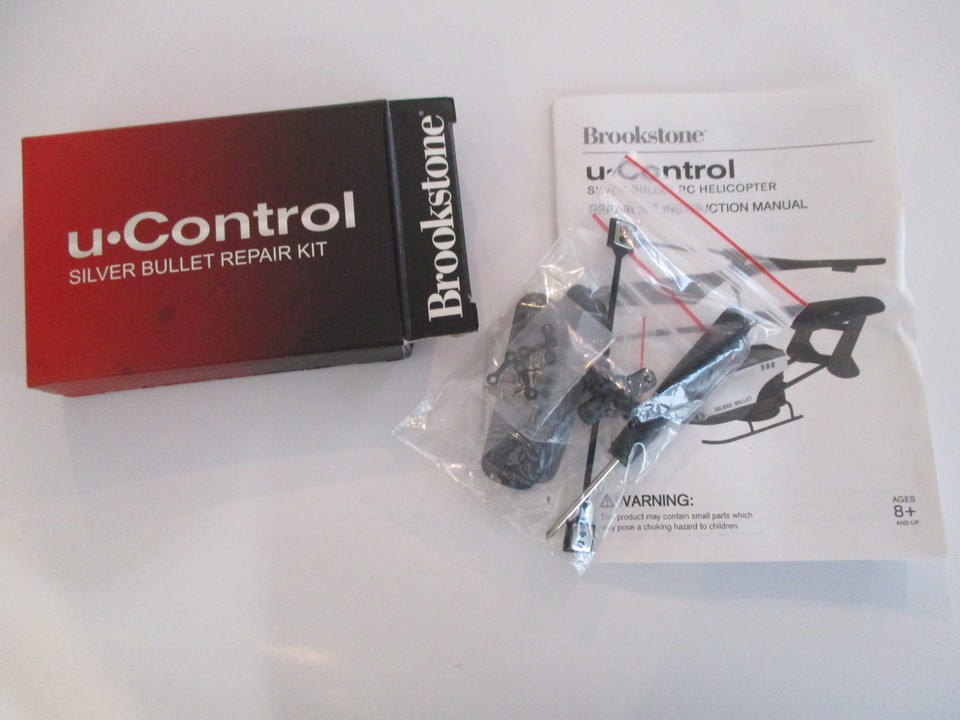New Brookstone u Control Silver Bullet Remote Control Helicopter Repair ...