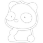 Panda Sitting 6" Vinyl Decal Car Window Sticker bumper funny cute ...