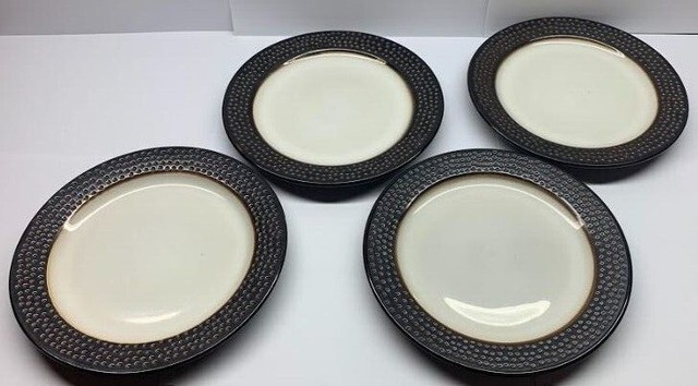 32 piece - Threshold Barnet Bronze Stoneware Hammered set for sale ...