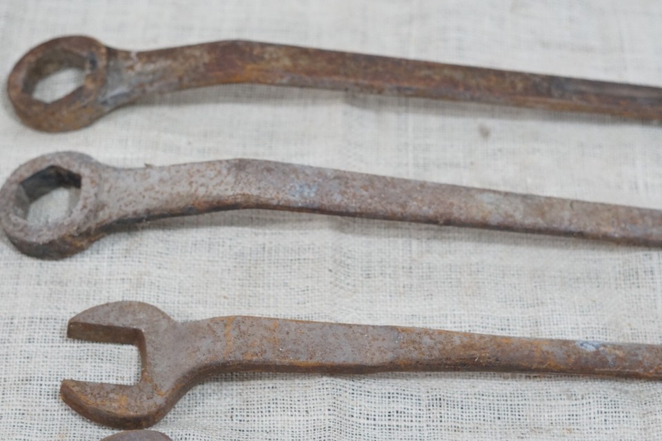 6 Very Large Wrenches Tools Railroad Locomotive Tool Train Vintage ...