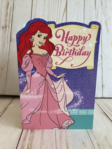 The Little Mermaid Ariel Happy Birthday Princess Hallmark Card Loved A ...
