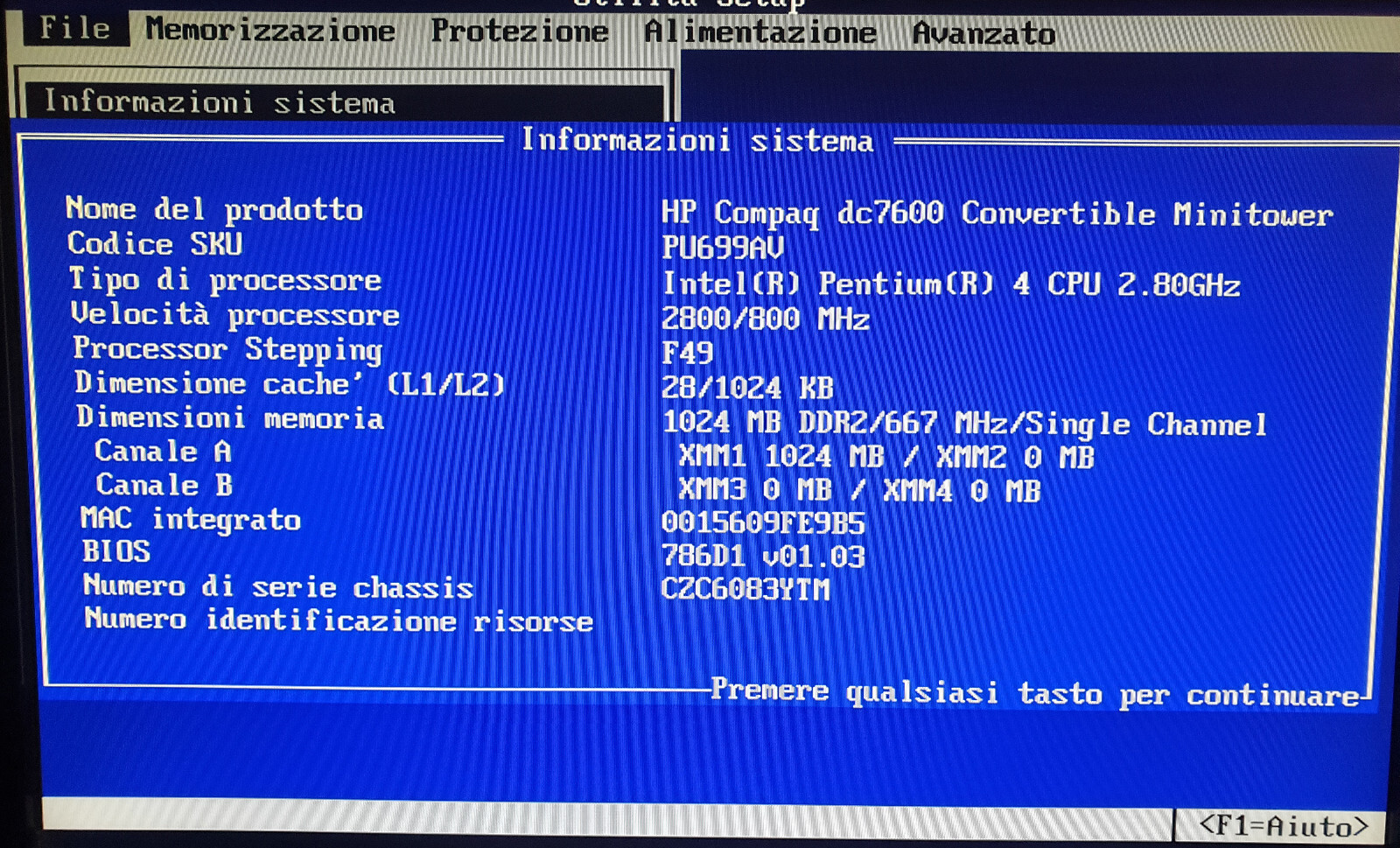 HP Compaq dc7600 convertible minitower, hd da 500gb, 1gb di ram ...