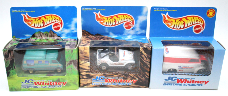 9pc 1996 1999 JC Whitney Hot Wheels Die-cast Cars Trucks Ford Chevy ...