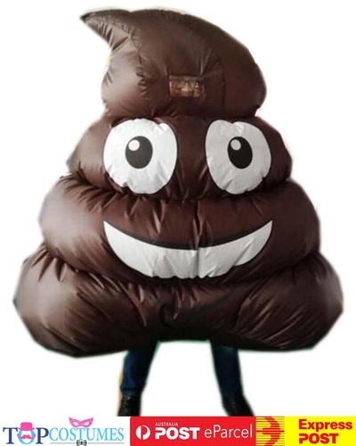 Inflatable Big Poop Costume Hens Stag Night Blow Up Cosplay Emoji ...