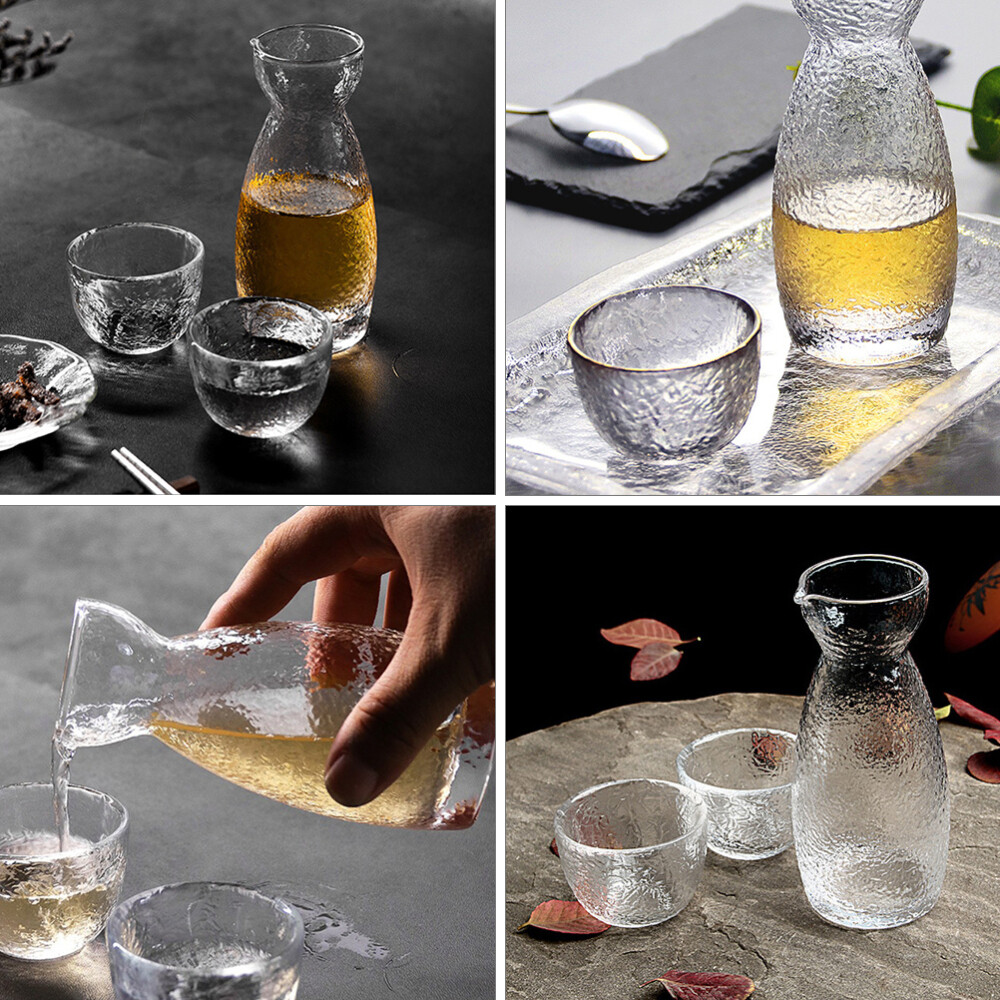 Hammered Sake Cup Water Pitcher Kungfu Teacup Wine Glass Cups Decor ...