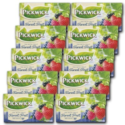 Thé Pickwick Forest Fruit ; sachets de thé de 10 x 20 de 1,5 grammes ...