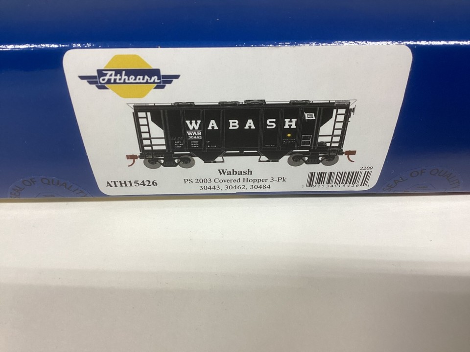 Athearn #15426 HO scale “Wabash" PS 2003 covered hopper 3 pack | eBay