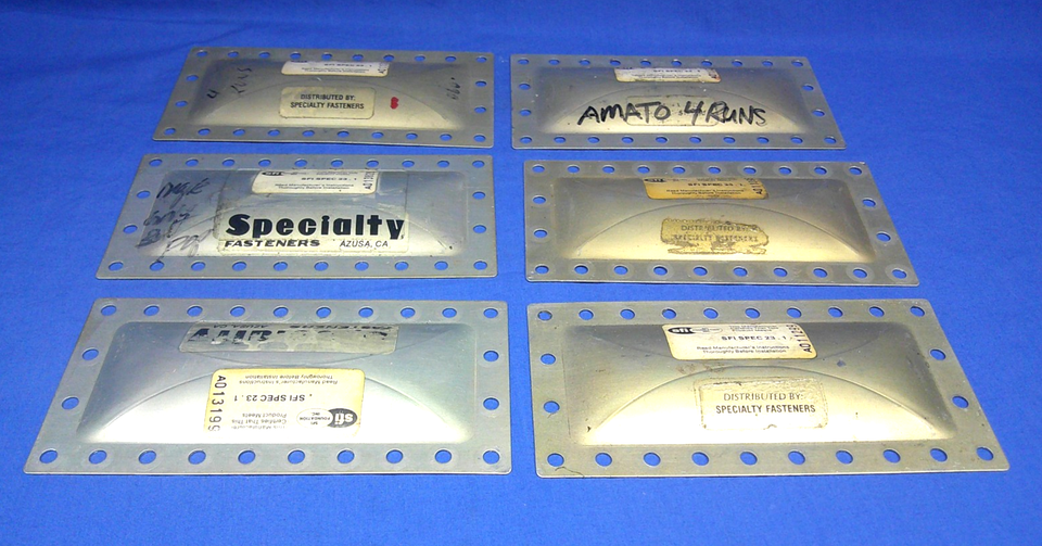Set of 6 Allstar SFI Blower Burst Plates SFI SPEC 23.1 Gasser Blower ...