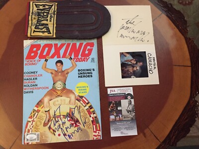 Boxing! Hector " Macho" Camacho Autographed items! C.O.A. JSA | eBay