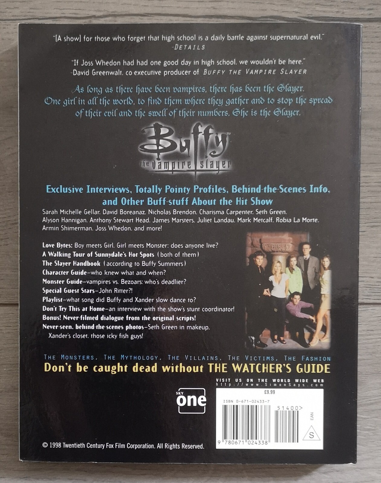 Buffy The Vampire Slayer Watchers Guide Book | Grelly UK