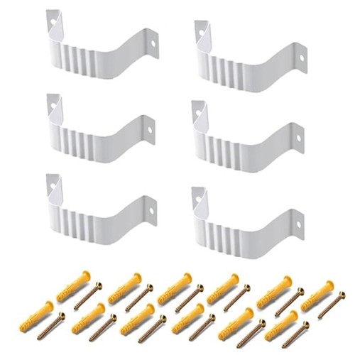 6Pcs Downspout Adapter Gutter Straps Gutter Downspout Extensions Leader ...