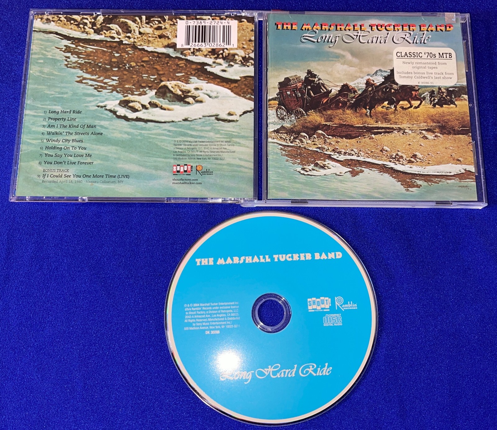 OOP Marshall Tucker Band Long Hard Ride CD BONUS TRACK Shout NR MINT ...