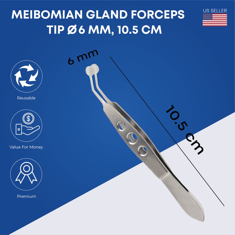 Meibomian Gland Forceps C Collins Expressor Dry Eye Lid Ophthalmic ...