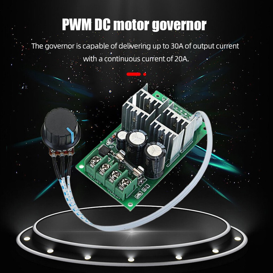 DC6-60V PWM Motor Governor Barrier Terminal Blocks 30A PWM Motor ...