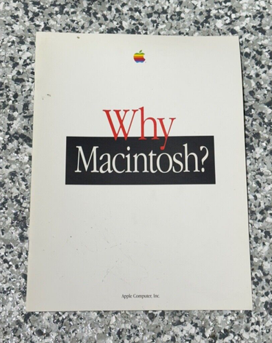Apple Computer 1996 "Why Macintosh?" Promotional Ad Brochure | eBay
