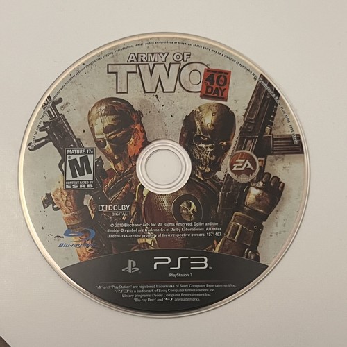 Army of Two: The 40th Day (Sony PlayStation 3, 2010) PS3 GAME DISC ONLY ...
