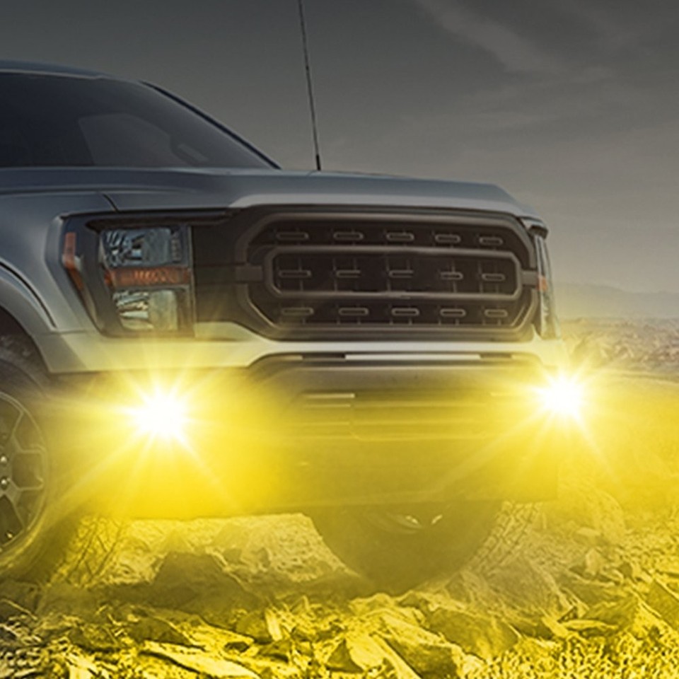 NEW 2x H3 3000K Yellow 3000K High Power LED Fog Light Driving Bulbs DRL ...