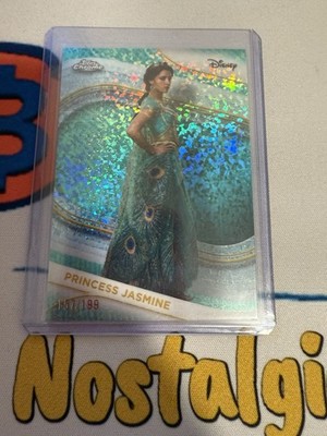 2025 Topps Chrome Disney Princess Jasmine #188 Aqua Mini-Diamond /199 ...