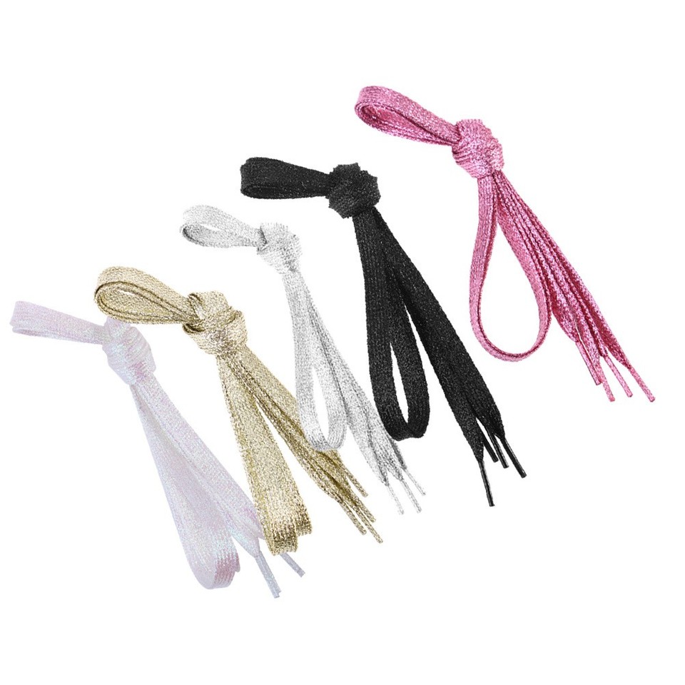 5 Pcs Flat Shoelaces Silk Onion Pearlescent Shoe Lace Strings For ...