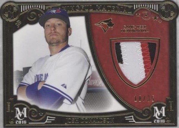 2016 Topps Museum Collection - Meaningful Material Prime Relics Gold # ...