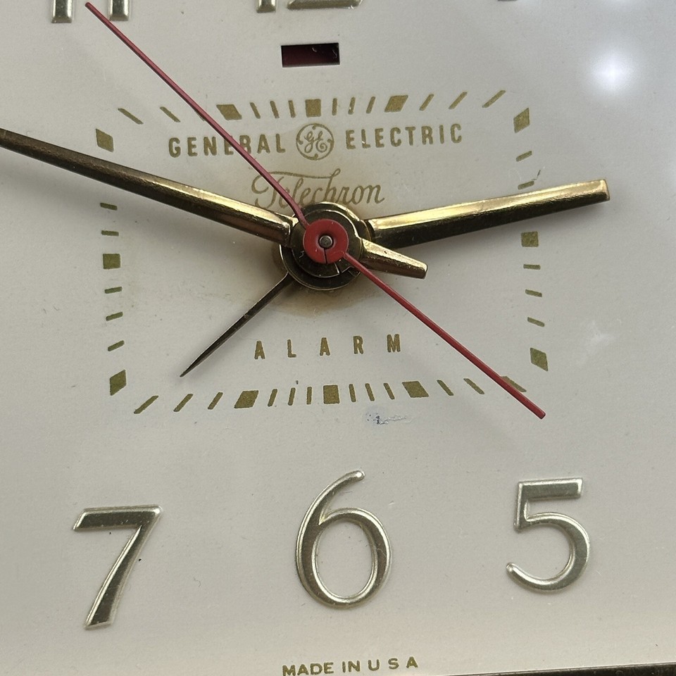 Vintage GE Telechron 7H188 “Candlewick" Electric Desk Clock & GE ...