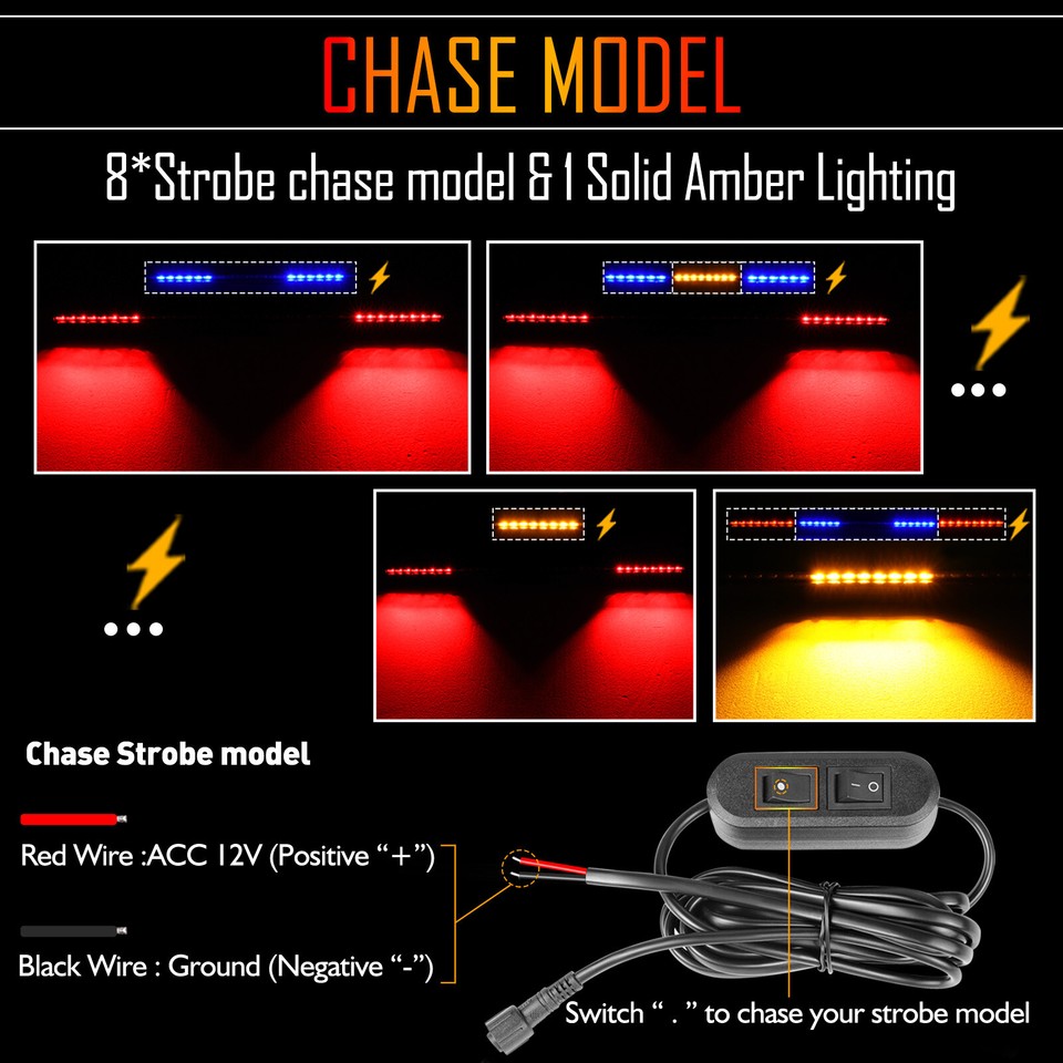 For 2017+ Can-Am Maverick X3 Max 37" LED Light Bar Rear Chasing Running ...