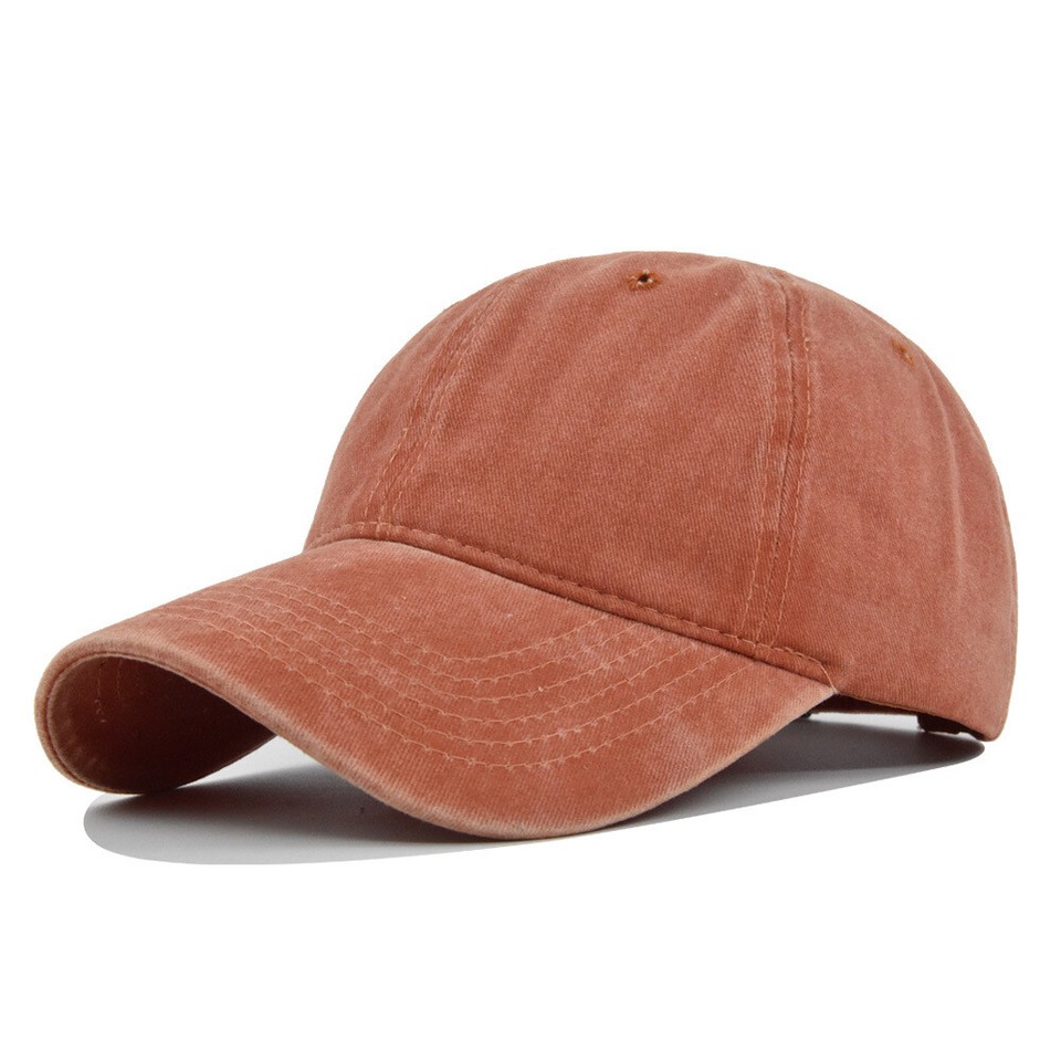 Vintage Washed Baseball Cap Men Women Solid Color Cotton Trucker Hat 18 ...