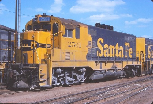ATSF 2561 CF7 VERY NICE @ FT. WORTH 1976 35MM SLIDE | eBay