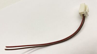 VW Audi 12V Power Outlet Lighter Wiring White Plug 2 Wire Pigtail OEM ...