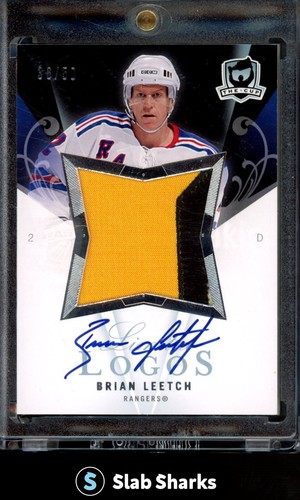 2007-08 UPPER DECK THE CUP BRIAN LEETCH LIMITED LOGOS PATCH AUTO /50 # ...