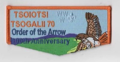 100th Anniversary Tsoiotsi Tsogalii Lodge 70 OA Flap Old North State ...
