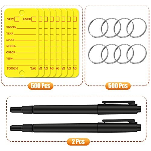 500 Pcs Poly Key Tags Dealership Tags Car Key Tags Plastic Key Tags ...