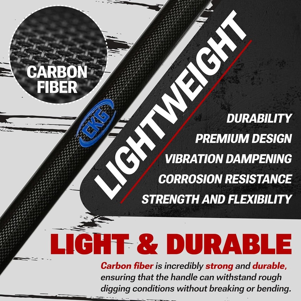 CKG Carbon Metal Detecting Shovel Digging Tool with Double Fiber | eBay