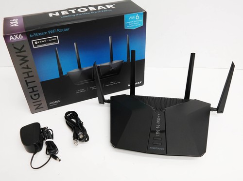 Netgear Nighthawk AX6 AX5400 Dual-Band Wi-Fi 6-Stream WiFi Router RAX50 ...