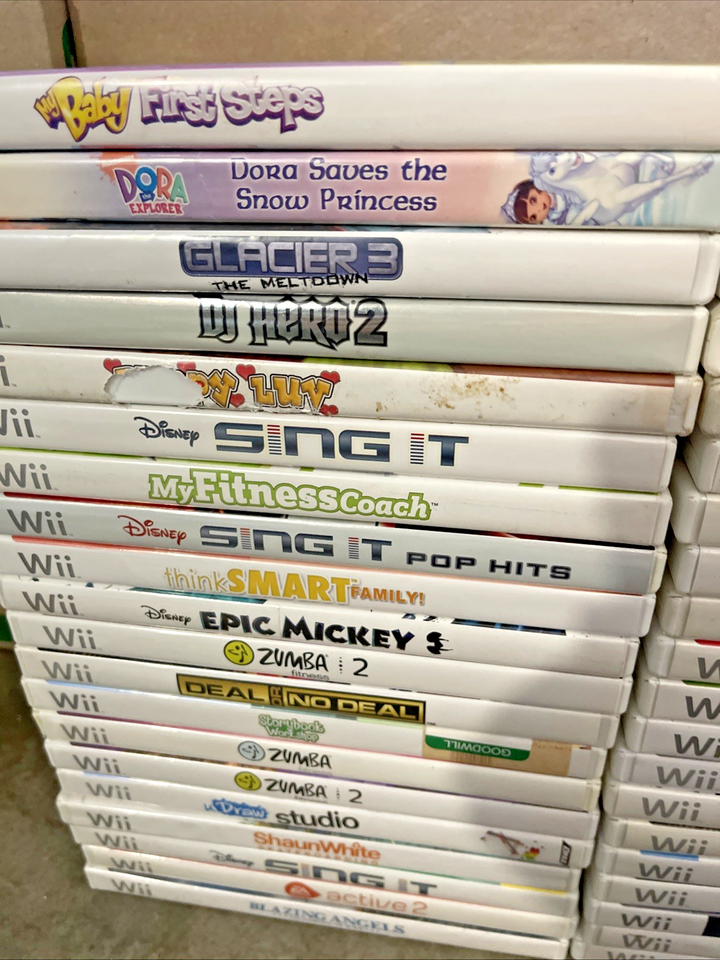 Lot of 80 Nintendo Wii Games in Cases Bulk Wholesale Lot | eBay