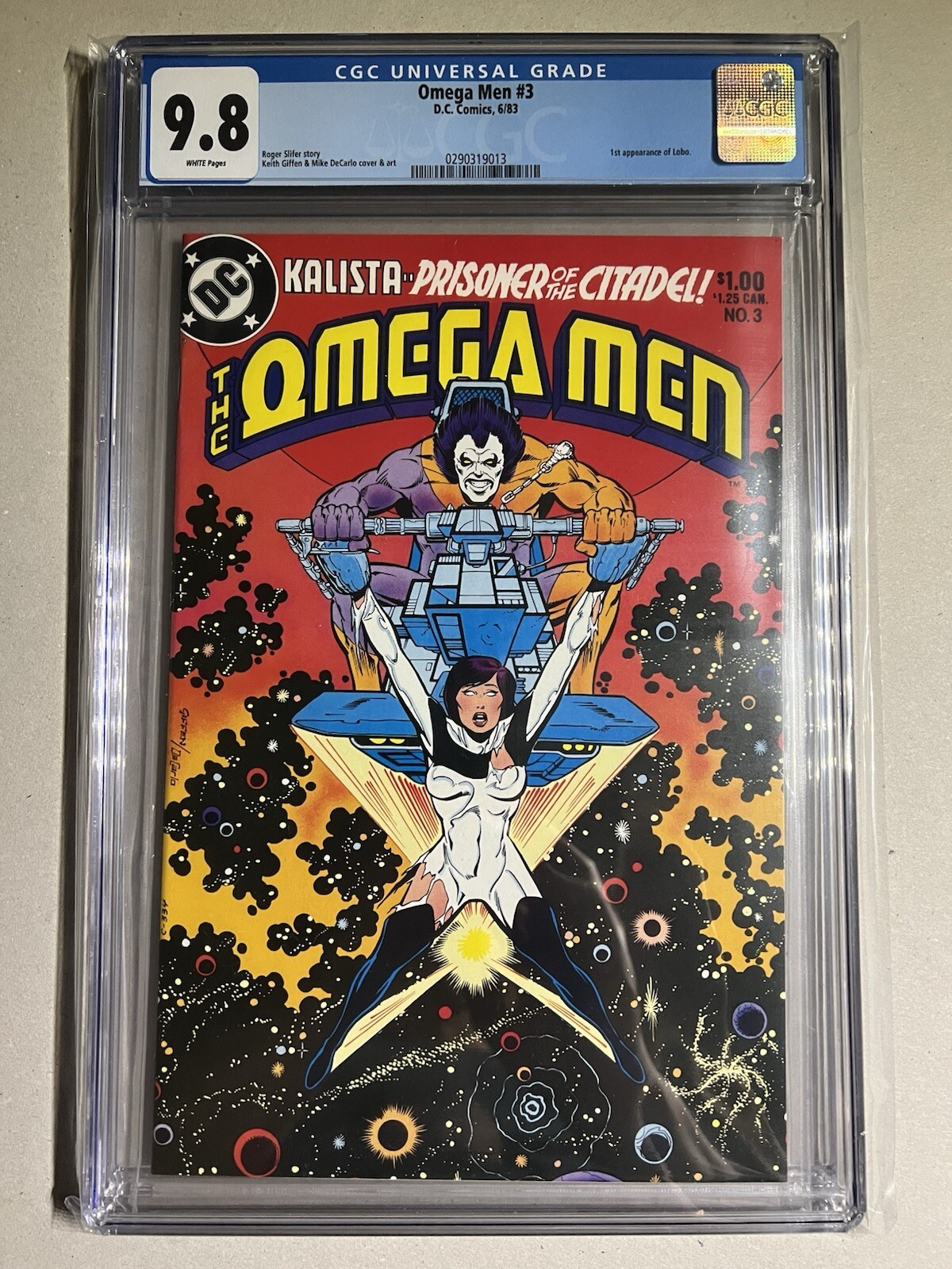 Omega Men #3 CGC 9.8 W - DC 1983 - 1st App of Lobo | eBay