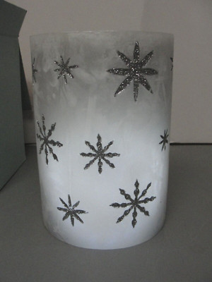 PARTYLITE WAX LUMINARY L2012 SNOWFLAKE ️ TEALIGHT CANDLE CHRISTMAS ...