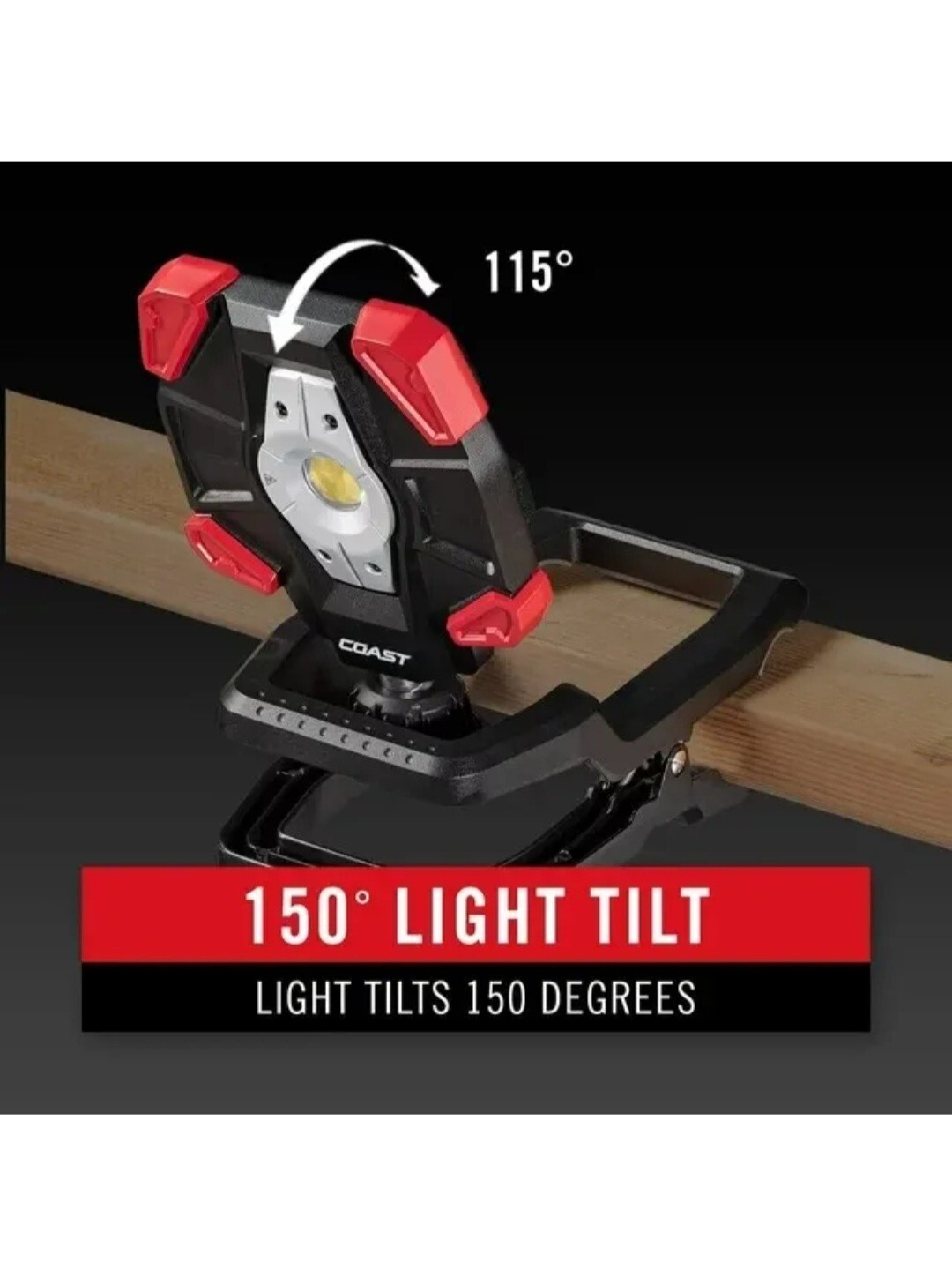 Coast CWL400R Rechargeable Work Light 3900 L 16H Run Time 285 Ft Beam ...