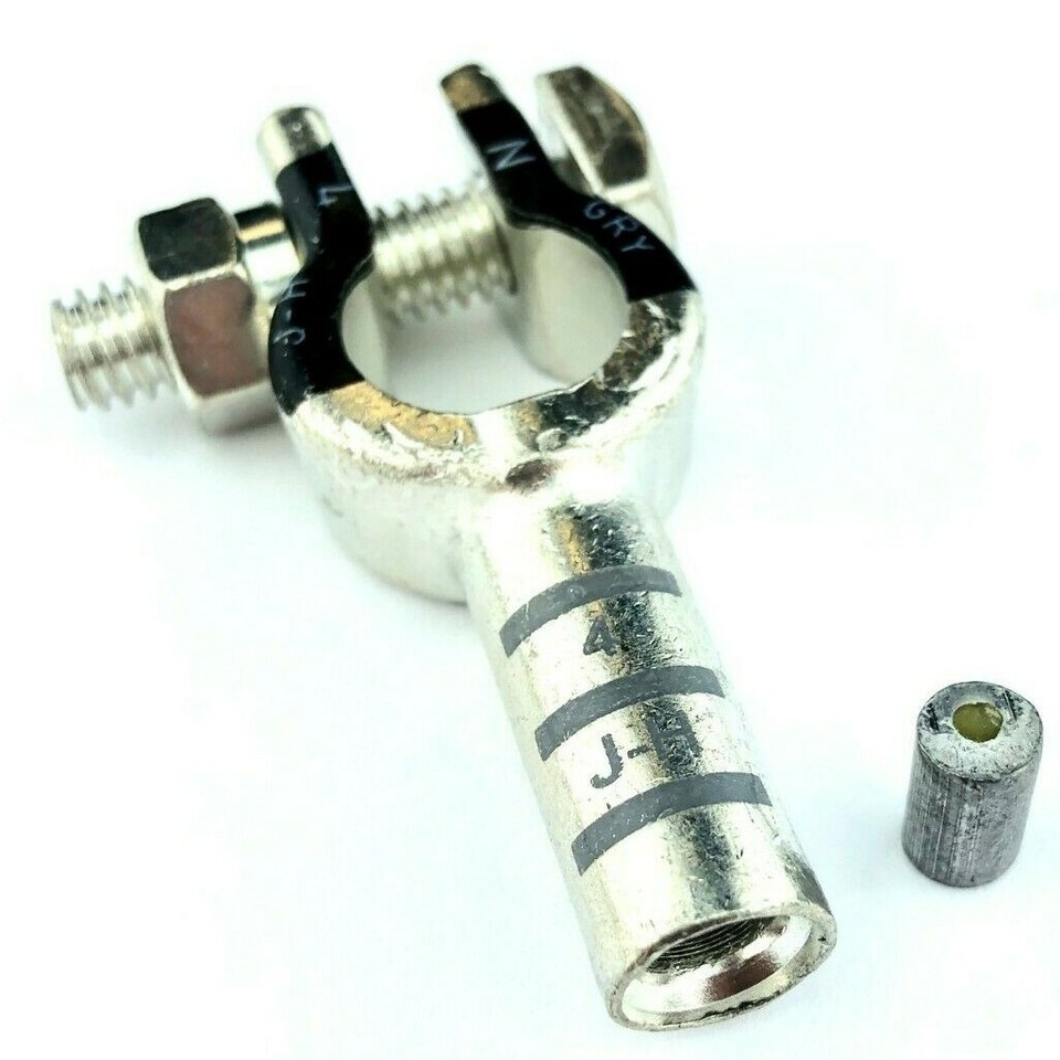 Battery Cable Ends Copper Top Post Terminal Connectors Kit w Solder ...