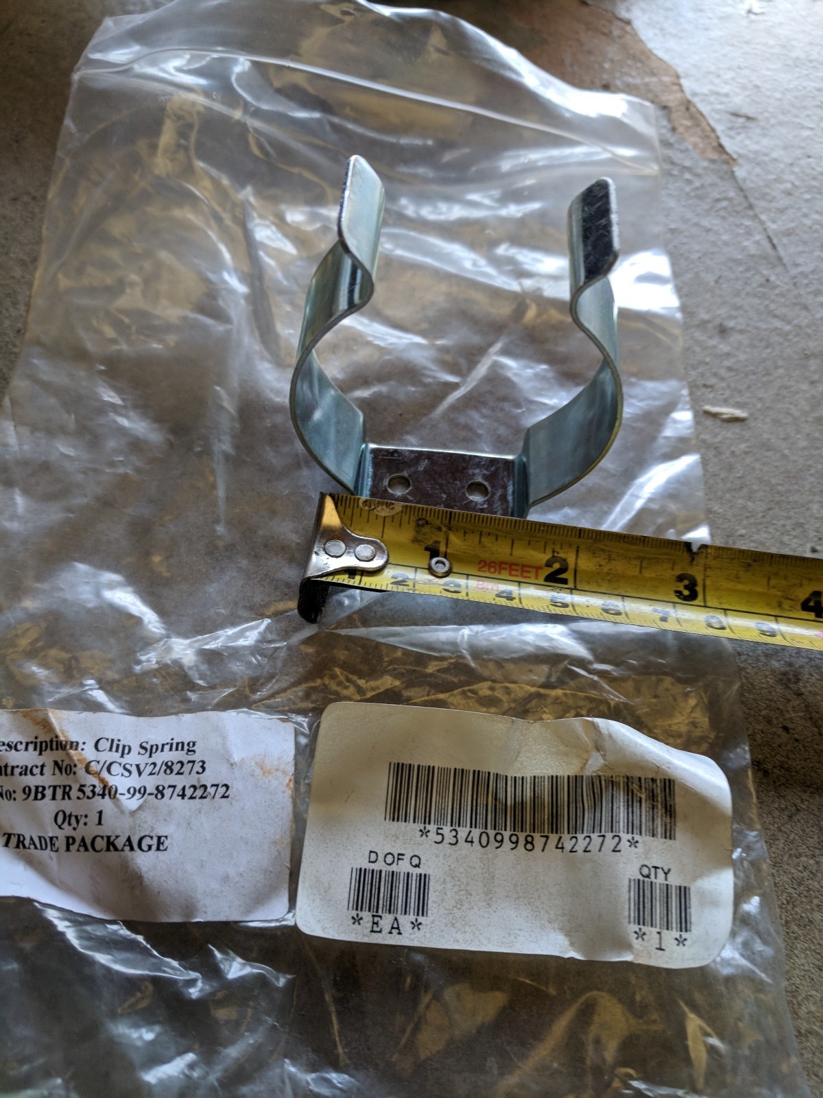 SPRING CLIP - HOLDER FOR MILITARY TRAILER SUSIE | eBay UK