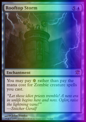 MTG Magic the Gathering Rooftop Storm (71/300) Innistrad LP FOIL | eBay
