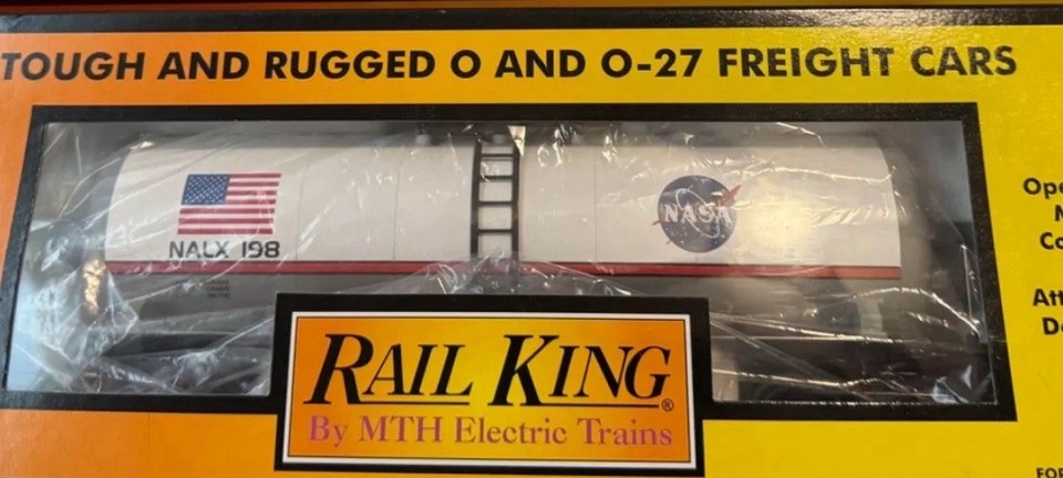 MTH RAILKING NASA MODERN TANK CAR 30-7350! O GAUGE SPACE TRAIN AMERICAN ...