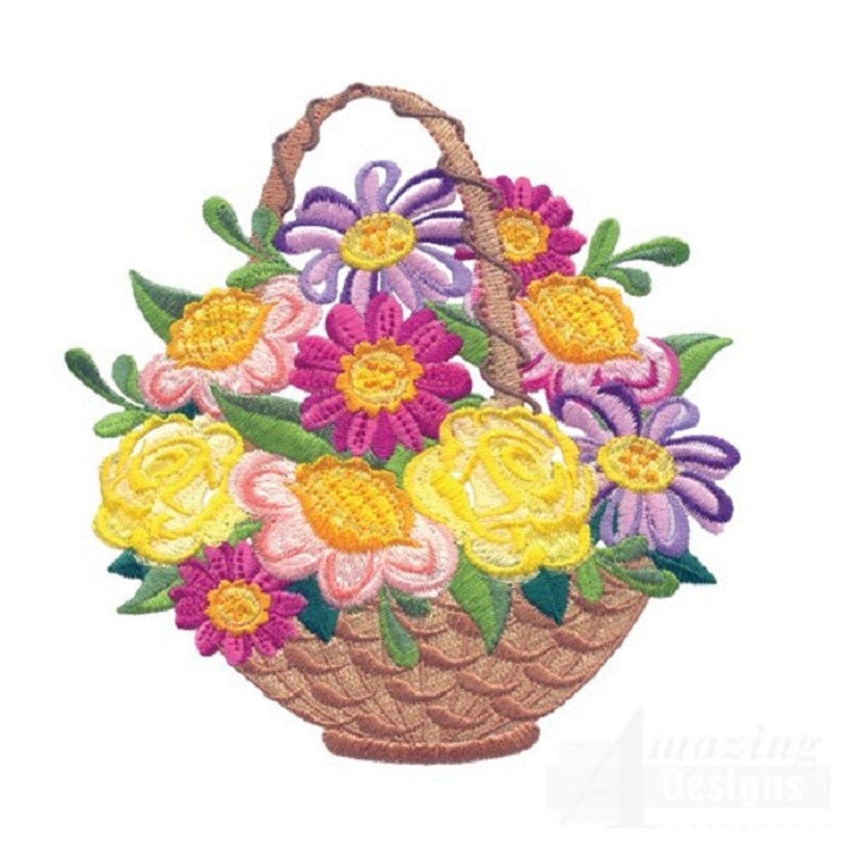40 Blooming Baskets Machine Embroidery Designs on USB | eBay