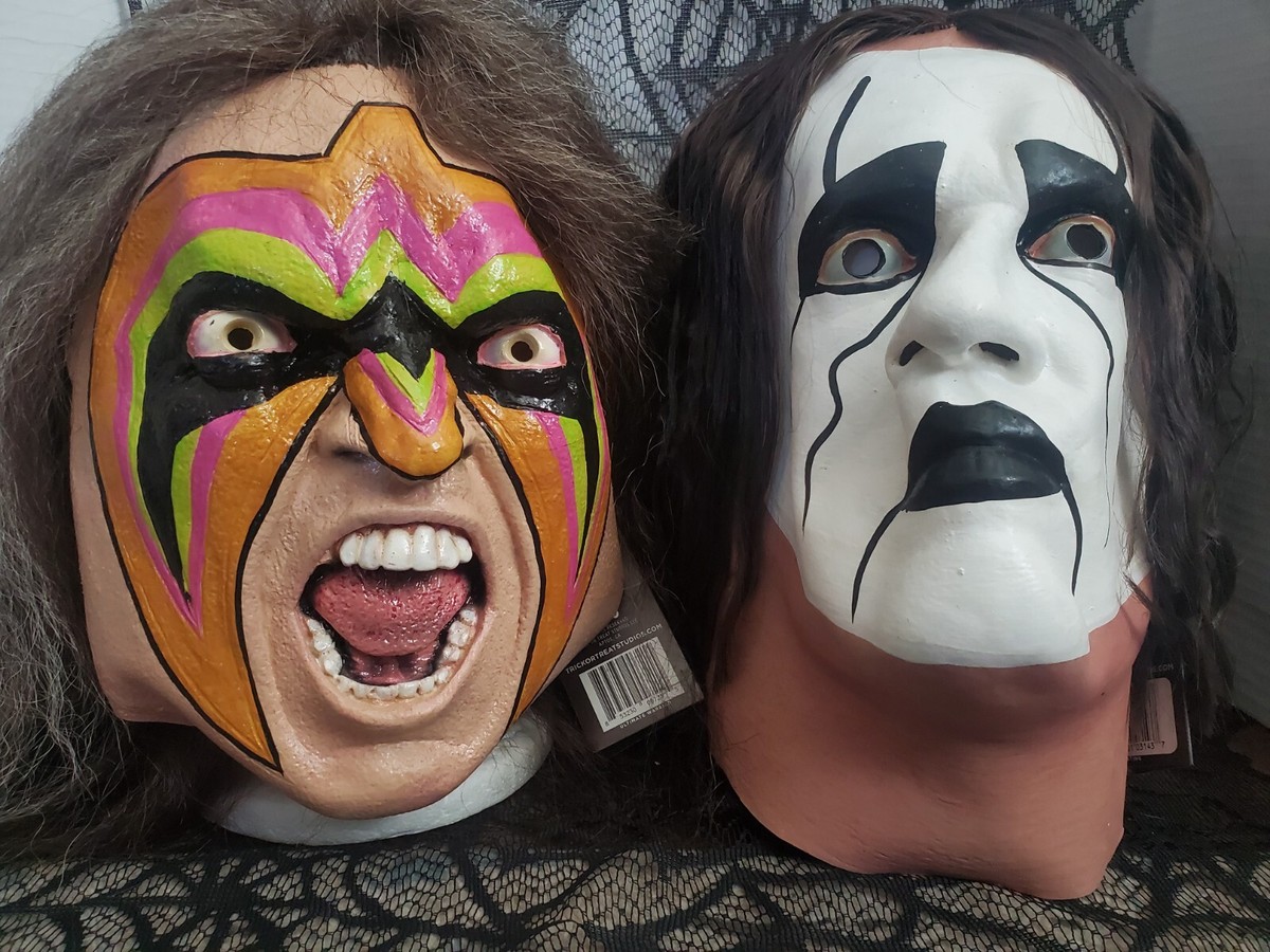 Ultimate Warrior Face Mask WWE Legends Ultimate Warrior Sting Pro