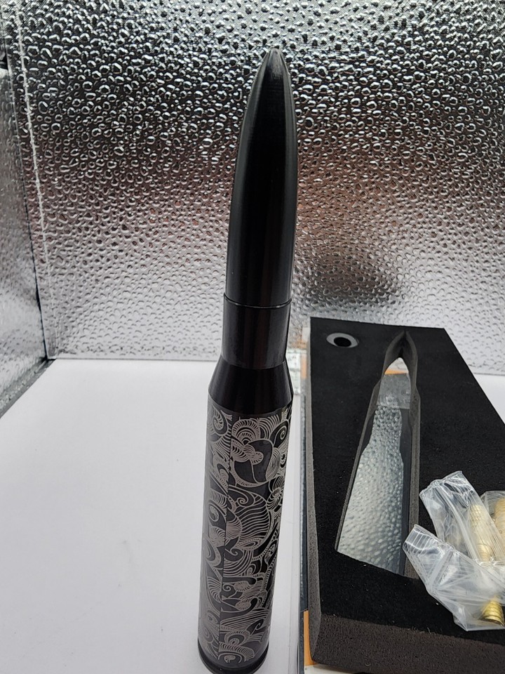 Custom Engraved BULLET ANTENNA 50 CALIBER CHEVY GMC TRUCK SILVERADO ...