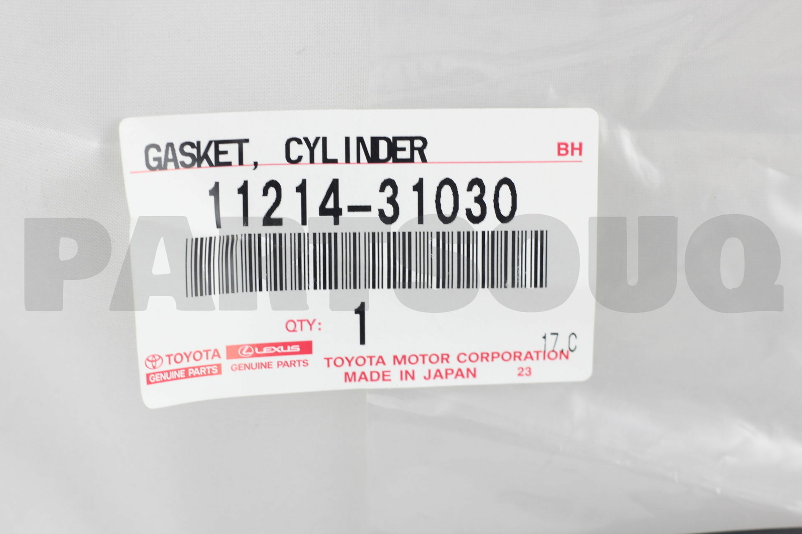 1121431030 Genuine Toyota GASKET, CYLINDER HEAD COVER, NO.2 11214-31030 ...